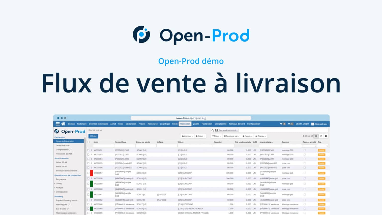 Vidéos et tutoriels pour notre progiciel de gestion | Open-Prod